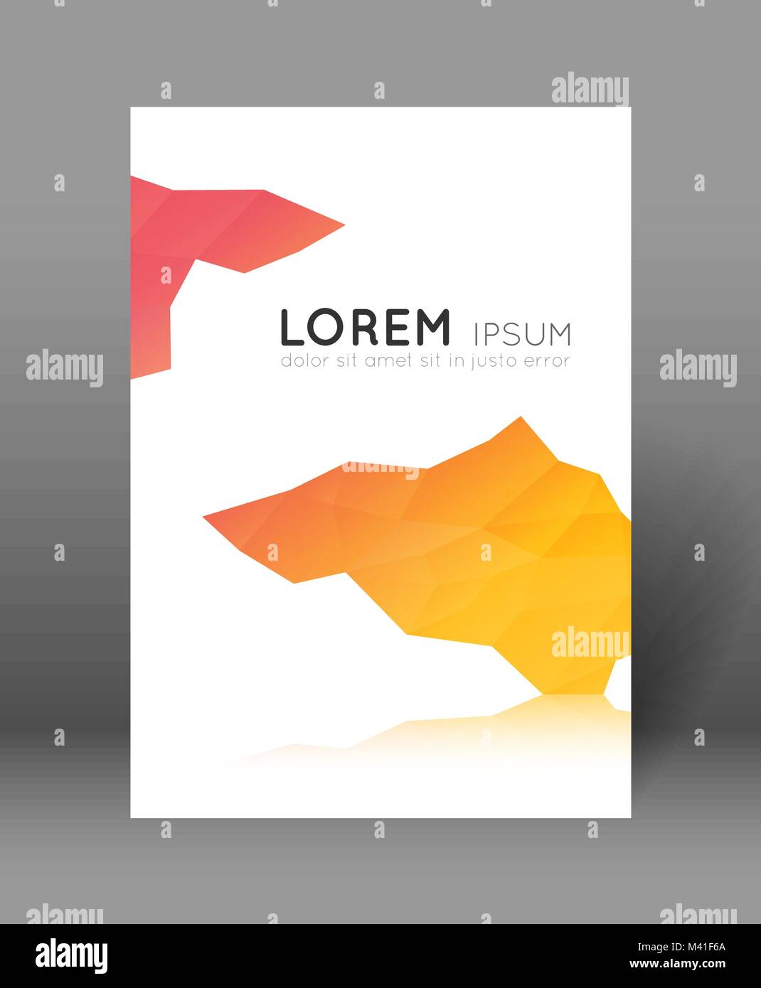 abstract polygon; geometric; poster design background Stock Vector ...