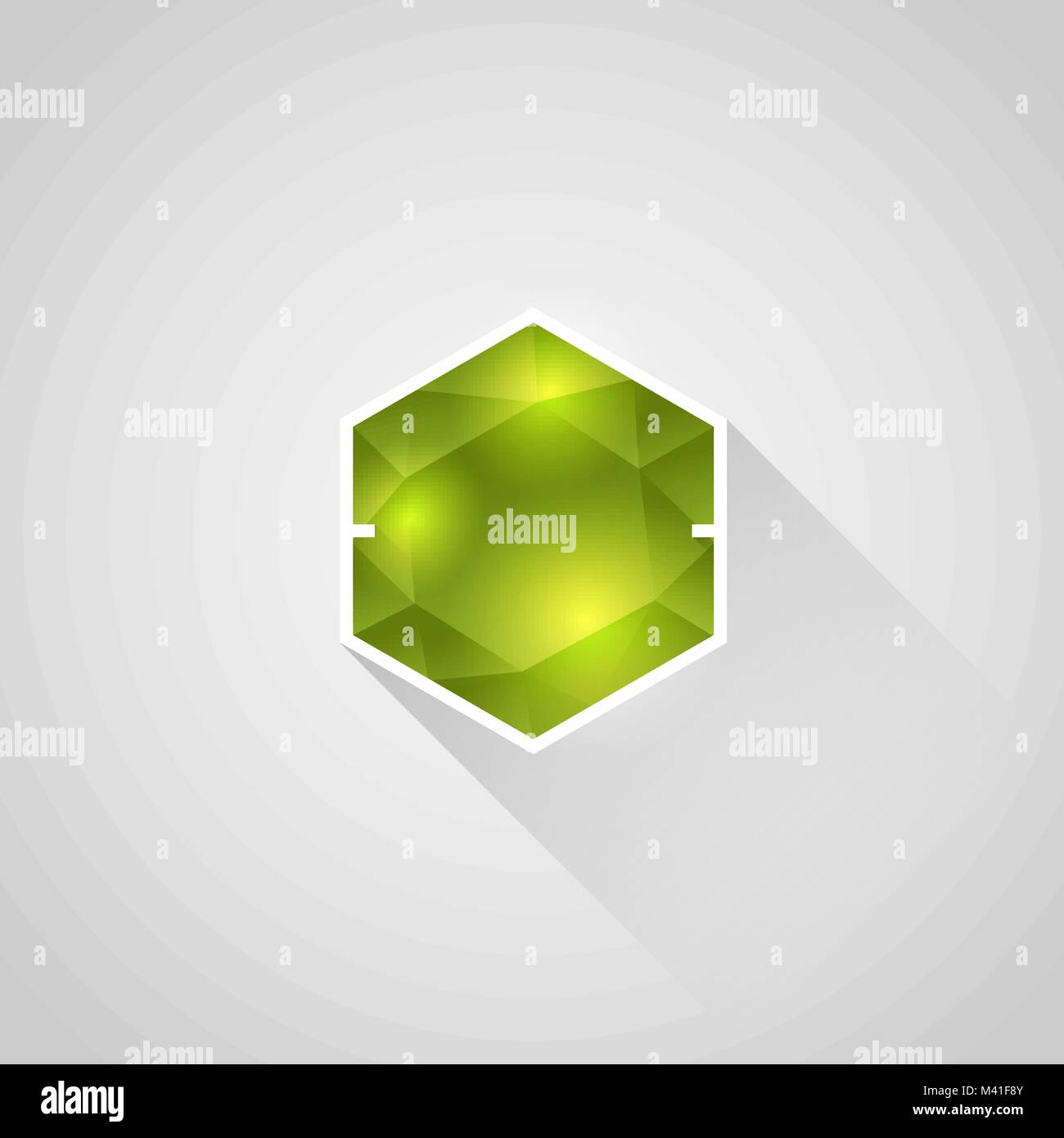 vector polygon green crystals, design element Stock Vector Image & Art ...