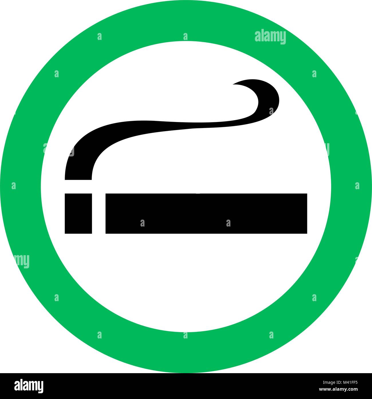 Designated smoking zone Stock Vector Images - Alamy