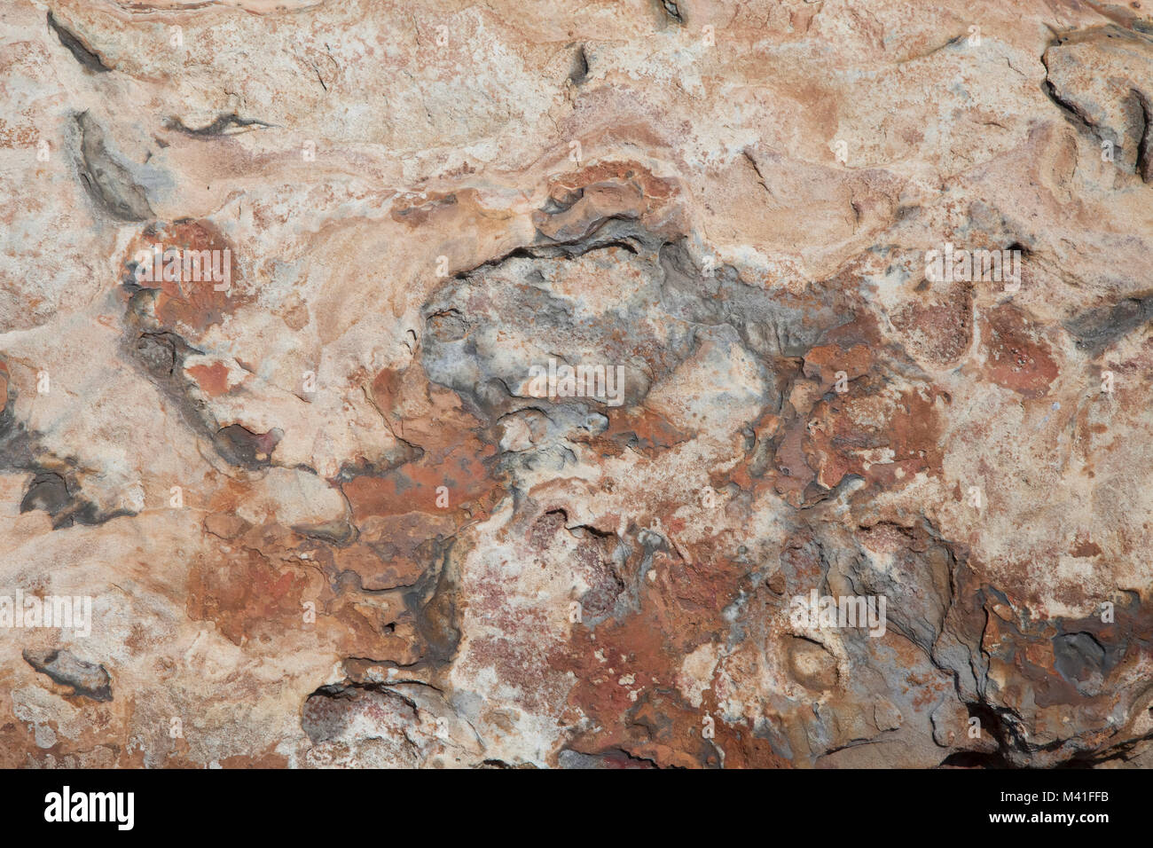 Sandstone pattern eroded by waves Stock Photo - Alamy
