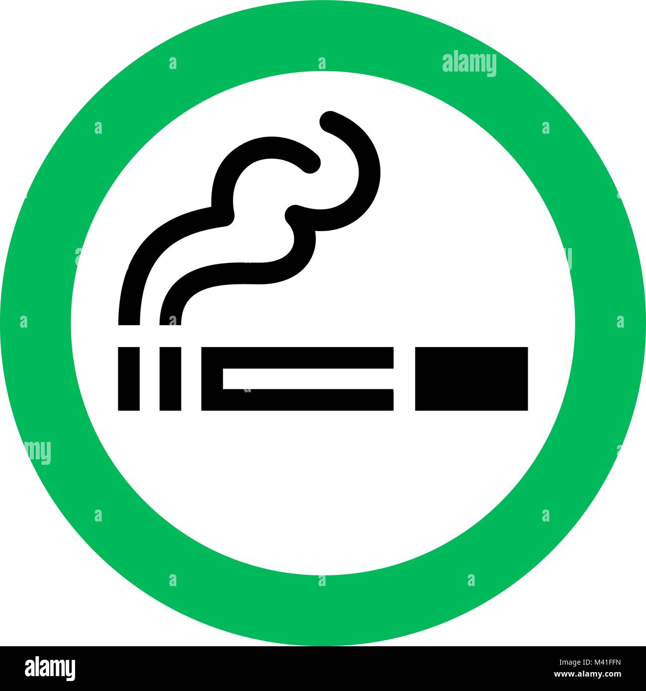 smoking area sign Stock Vector Image & Art - Alamy