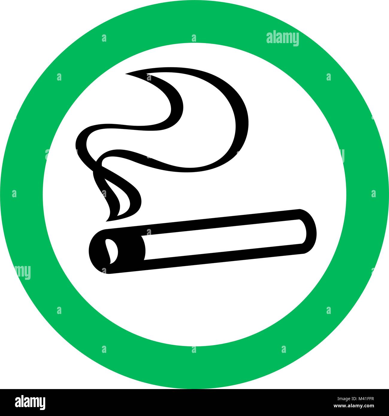 Designated smoking zone Stock Vector Images - Alamy