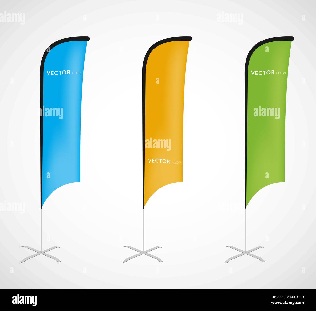 promotional vector flag banner stand Stock Vector Image & Art - Alamy