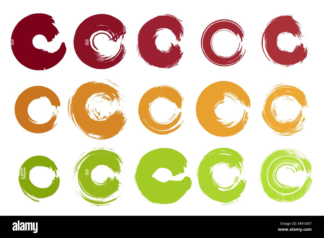 vector grunge circle collection Stock Vector Image & Art - Alamy