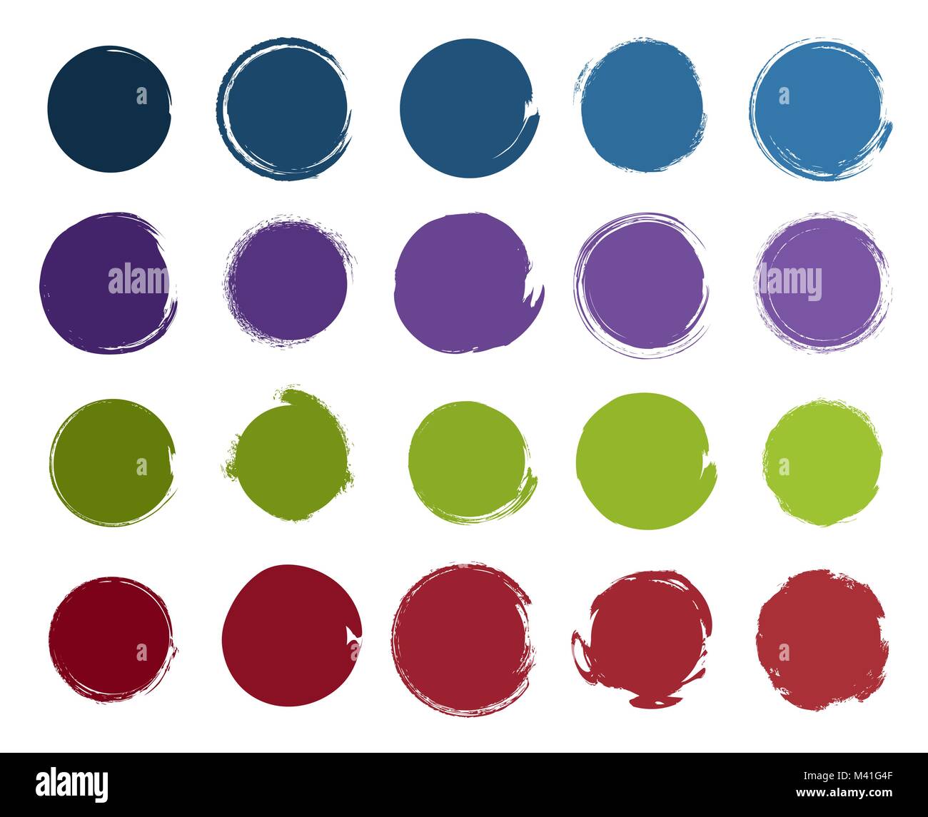 Blue paint marks Stock Vector Images - Alamy