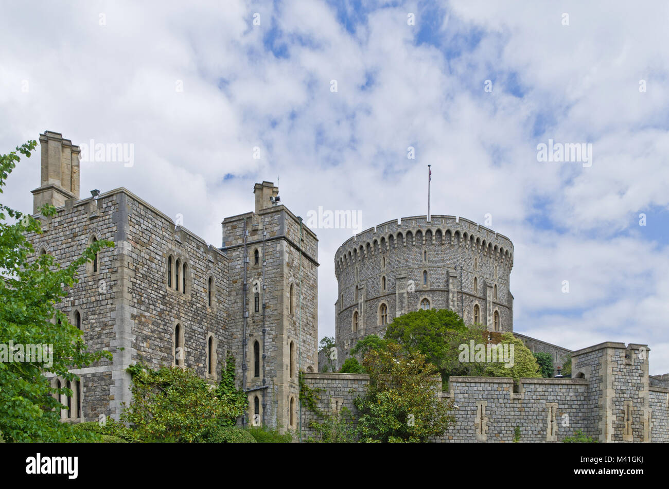 Buildings in the royal residence of Windsor Castle with the Henry III ...