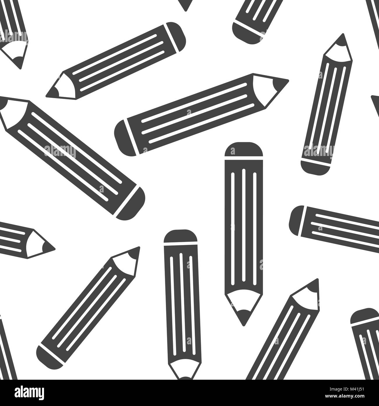 Pencil seamless pattern background. Business flat vector illustration ...