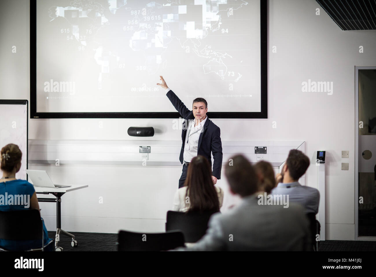 Business training conference Stock Photo - Alamy