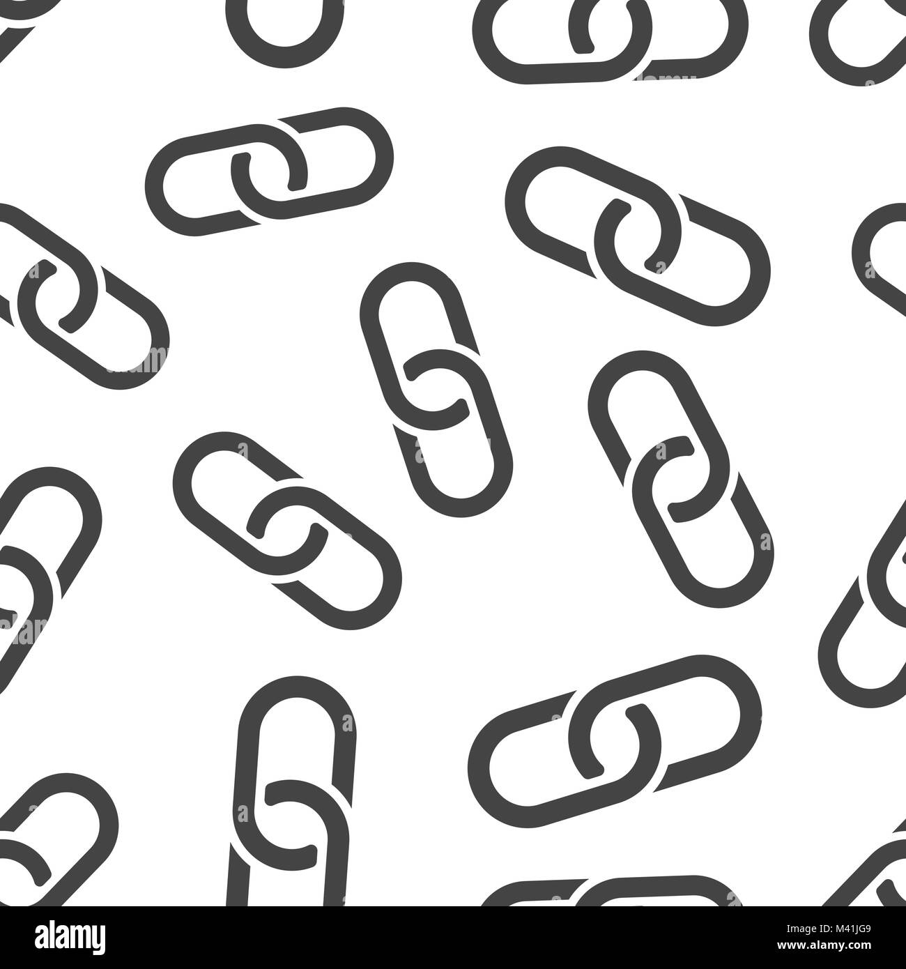 Chain seamless pattern background. Business flat vector illustration ...