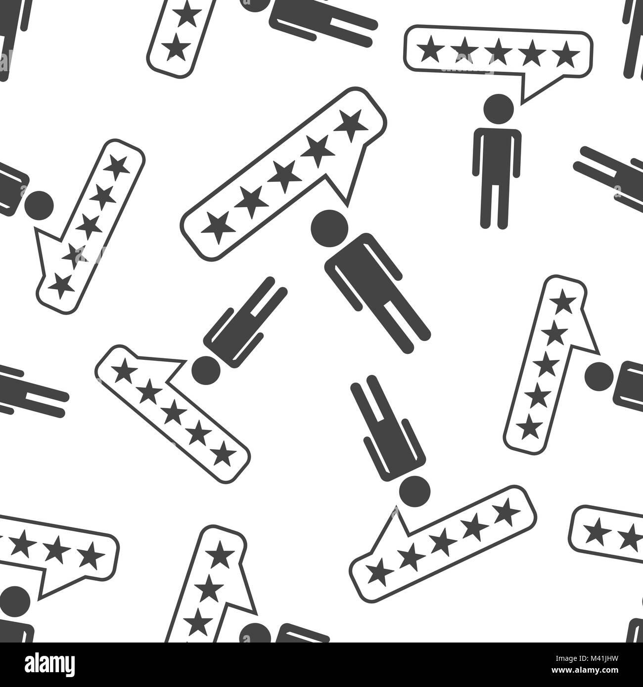 Customer reviews, rating, user feedback seamless pattern background ...