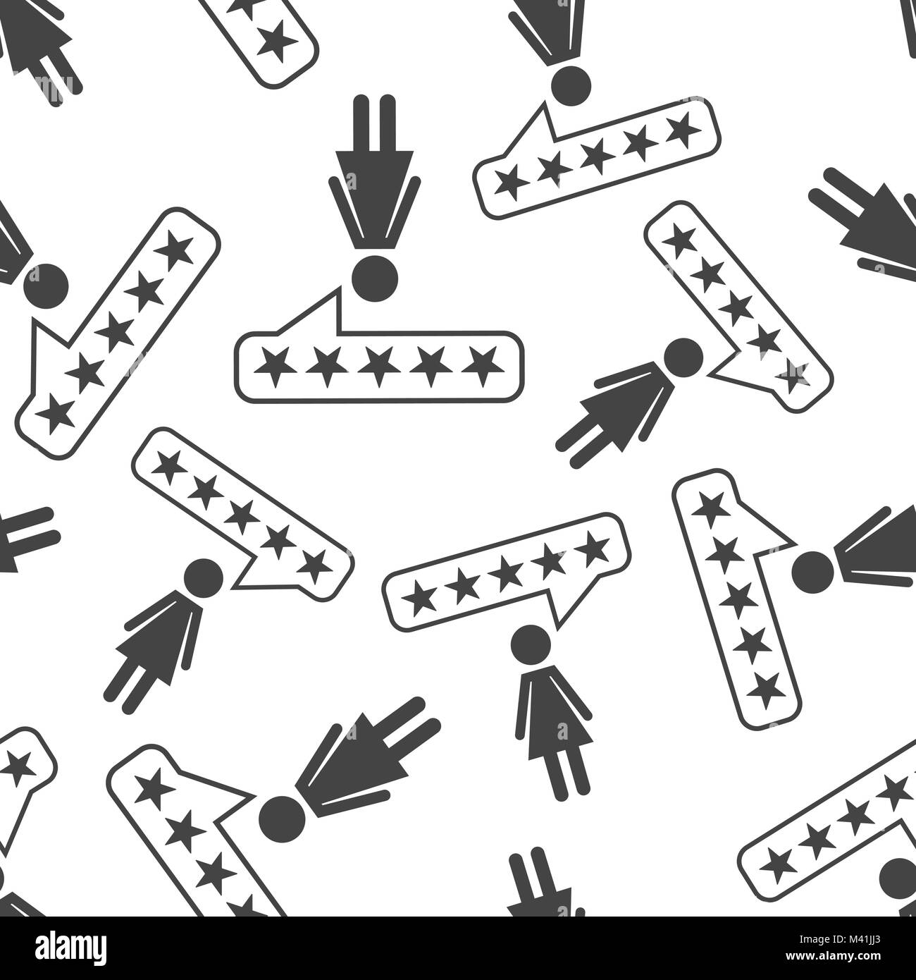 Customer reviews, rating, user feedback seamless pattern background ...