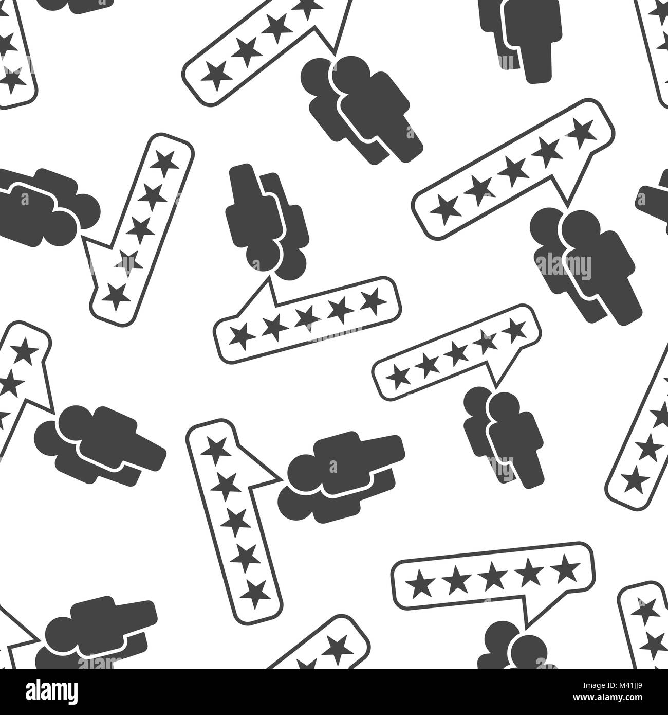 Customer reviews, rating, user feedback seamless pattern background ...