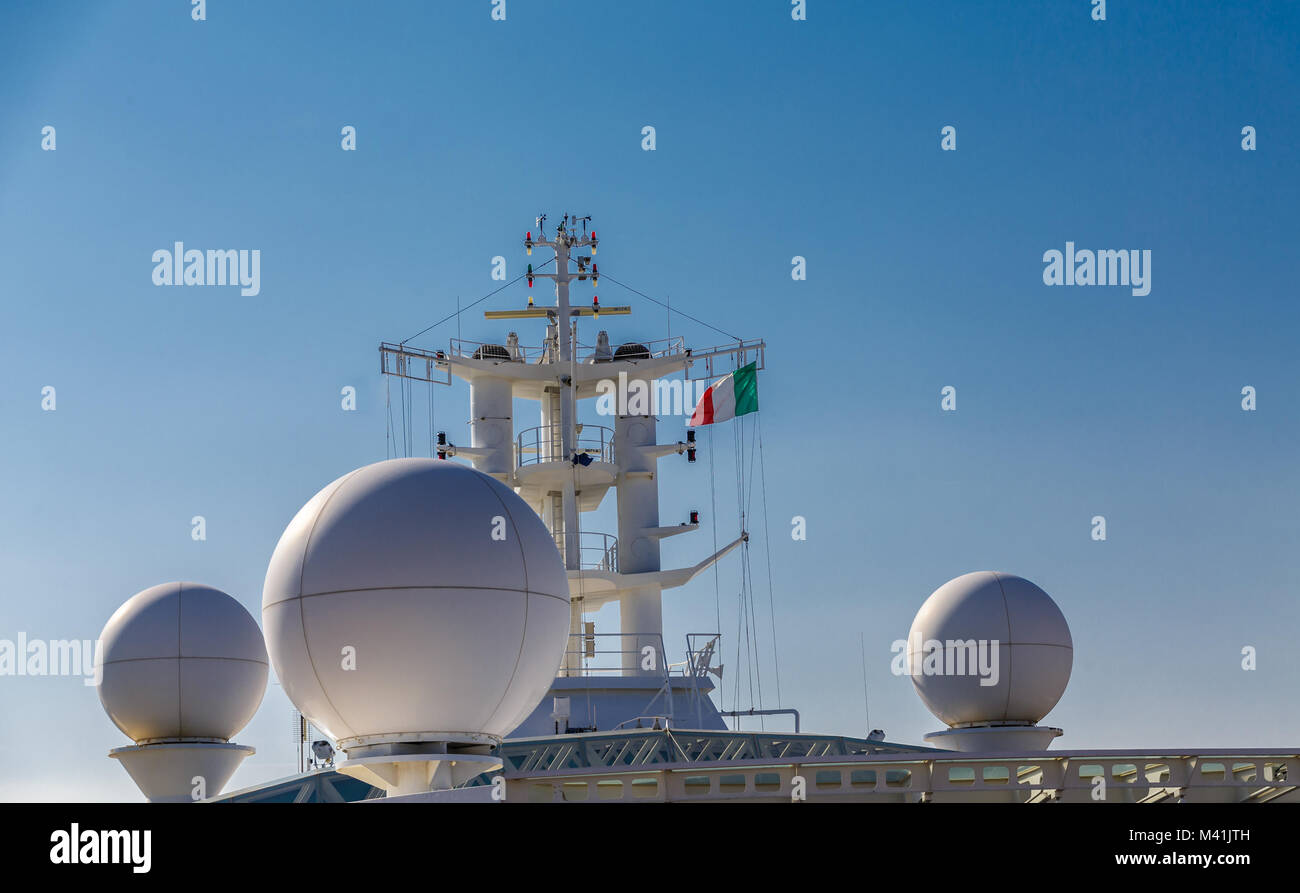 Maritime italian flag hi-res stock photography and images - Alamy