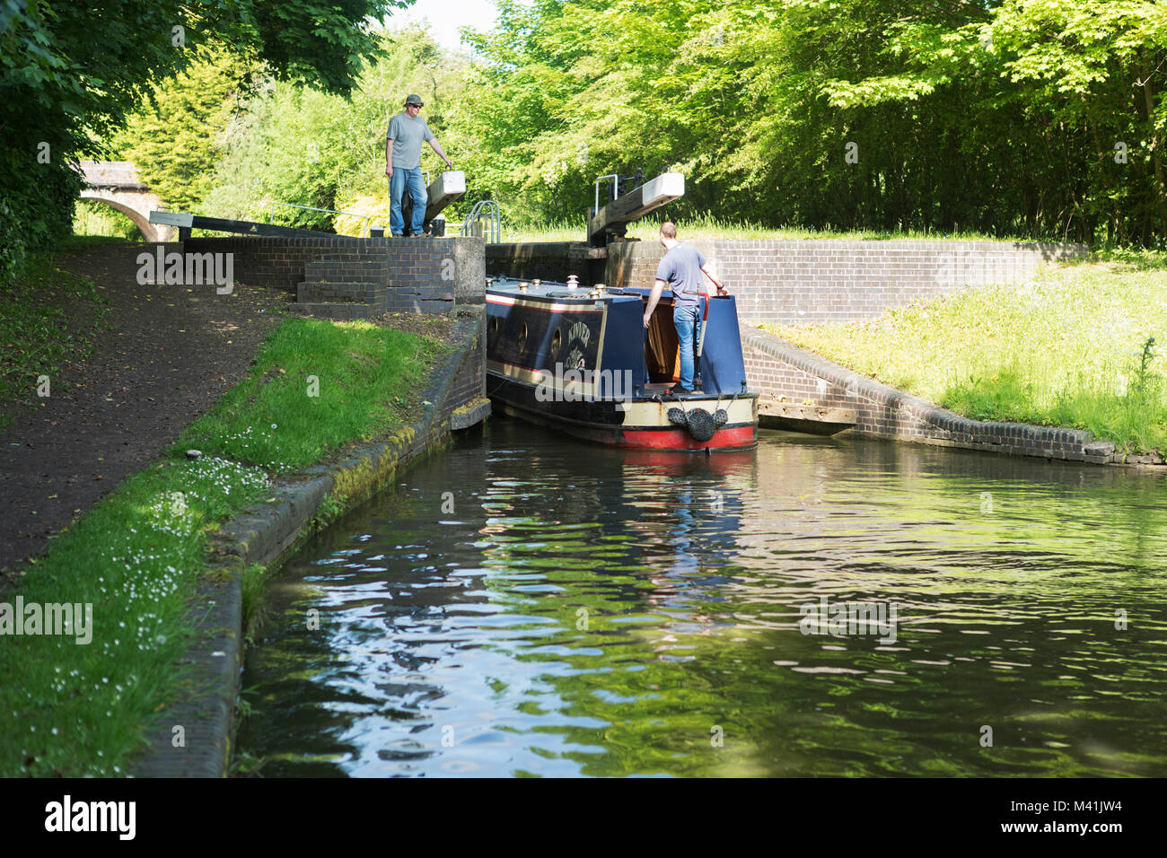 Narrow canal lock hi-res stock photography and images - Alamy