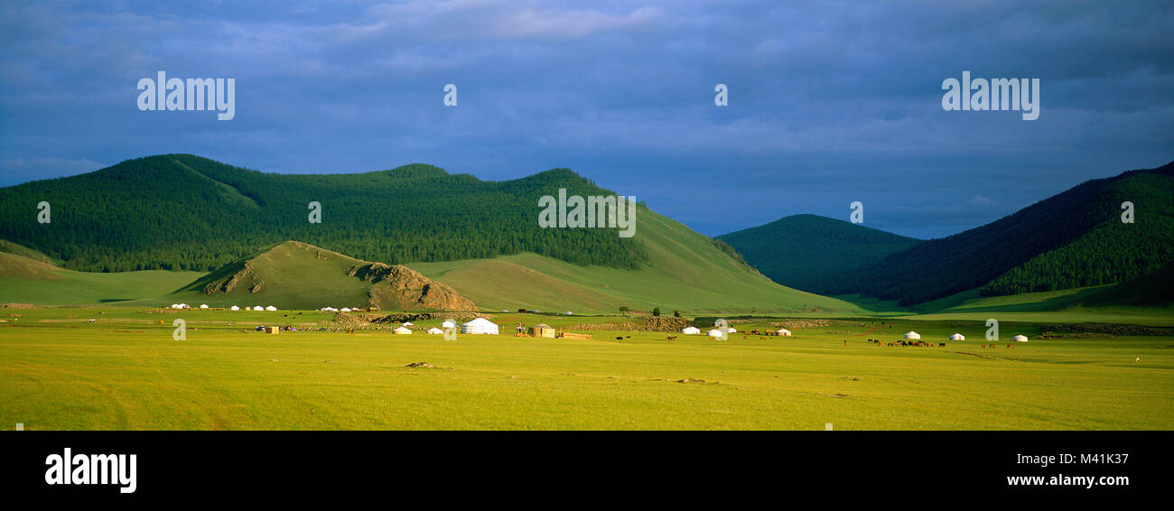 Mongolia, Ovorkhangai Province, Orkhon Valley, listed as World Heritage ...