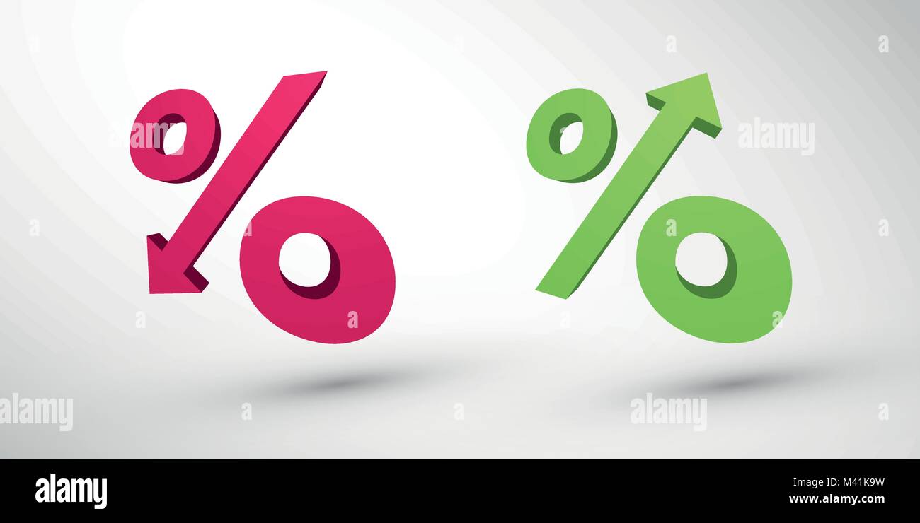 Low percentage Stock Vector Images - Alamy