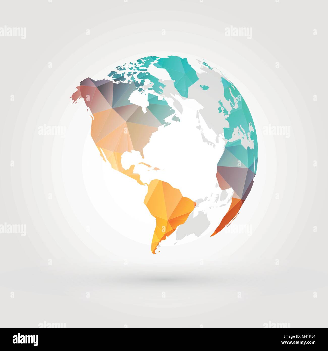 geometric globe earth planet america Stock Vector Image & Art - Alamy