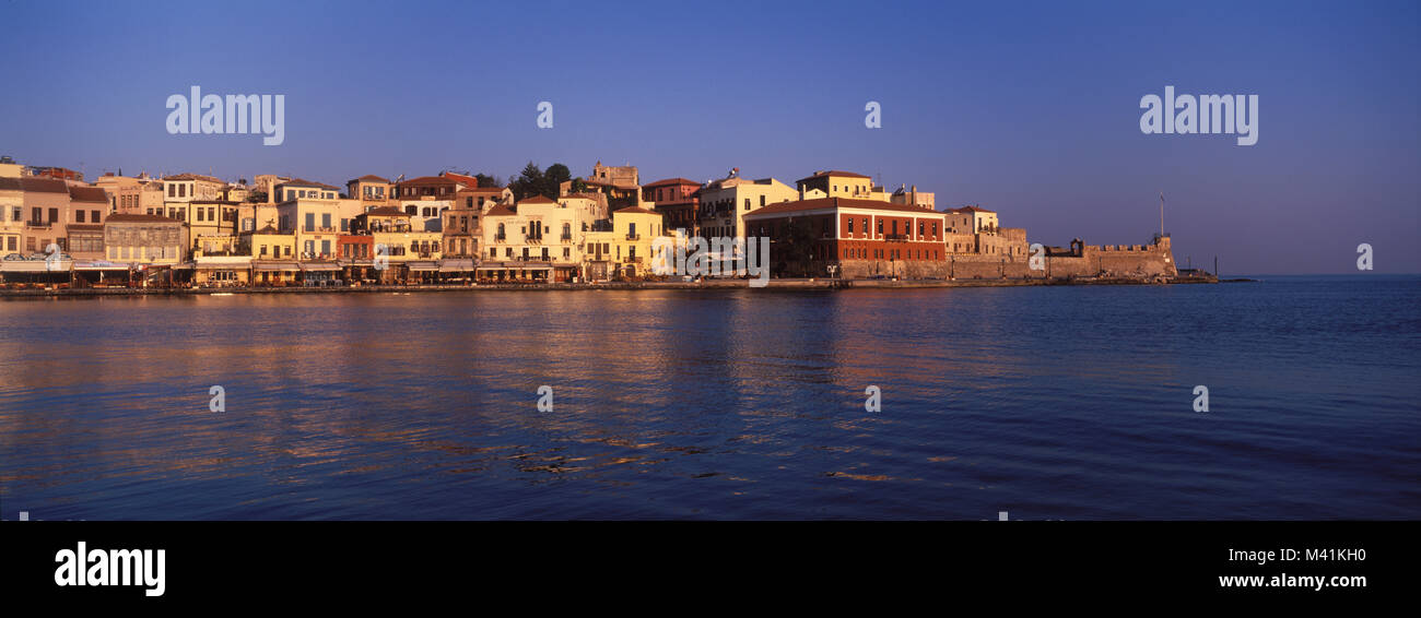 Greece, Crete, Hania, the venetian harbour Stock Photo - Alamy