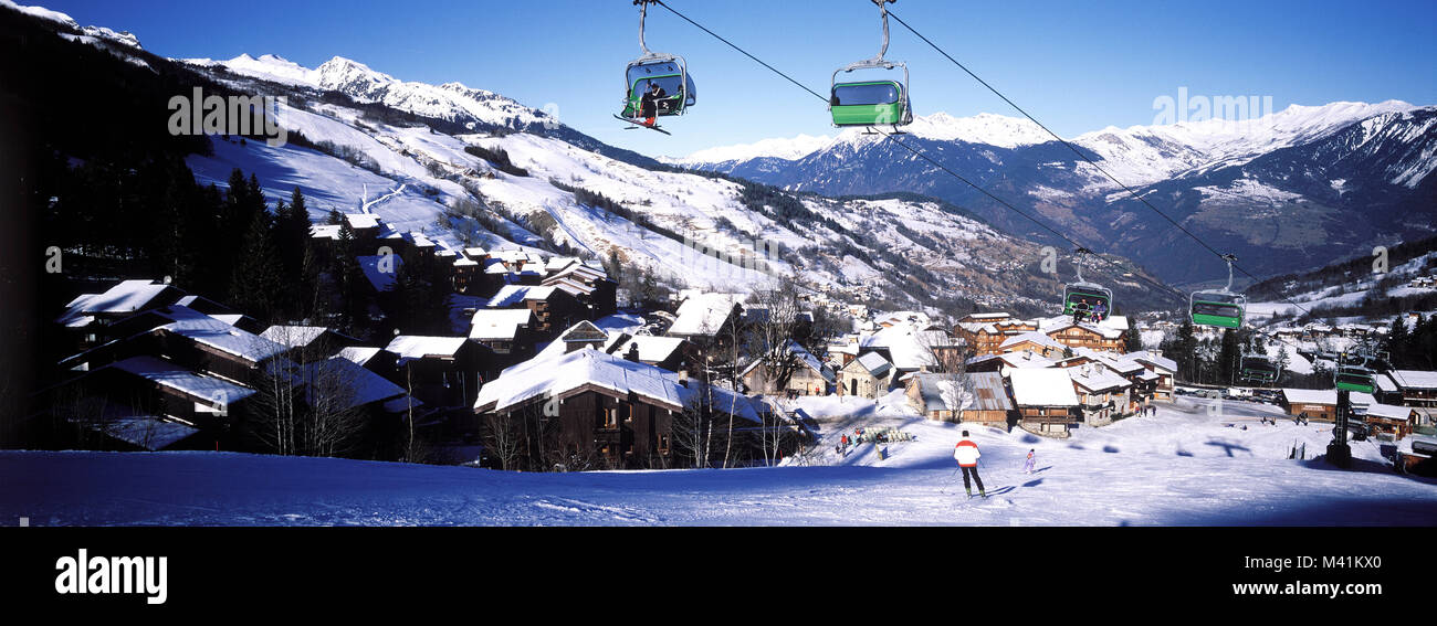 Valmorel ski resort hi-res stock photography and images - Alamy