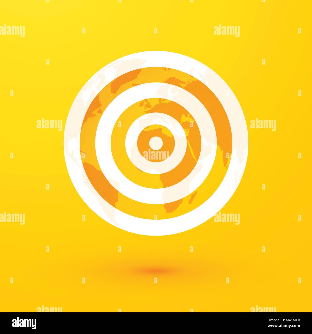 target and yellow world map Stock Vector Image & Art - Alamy