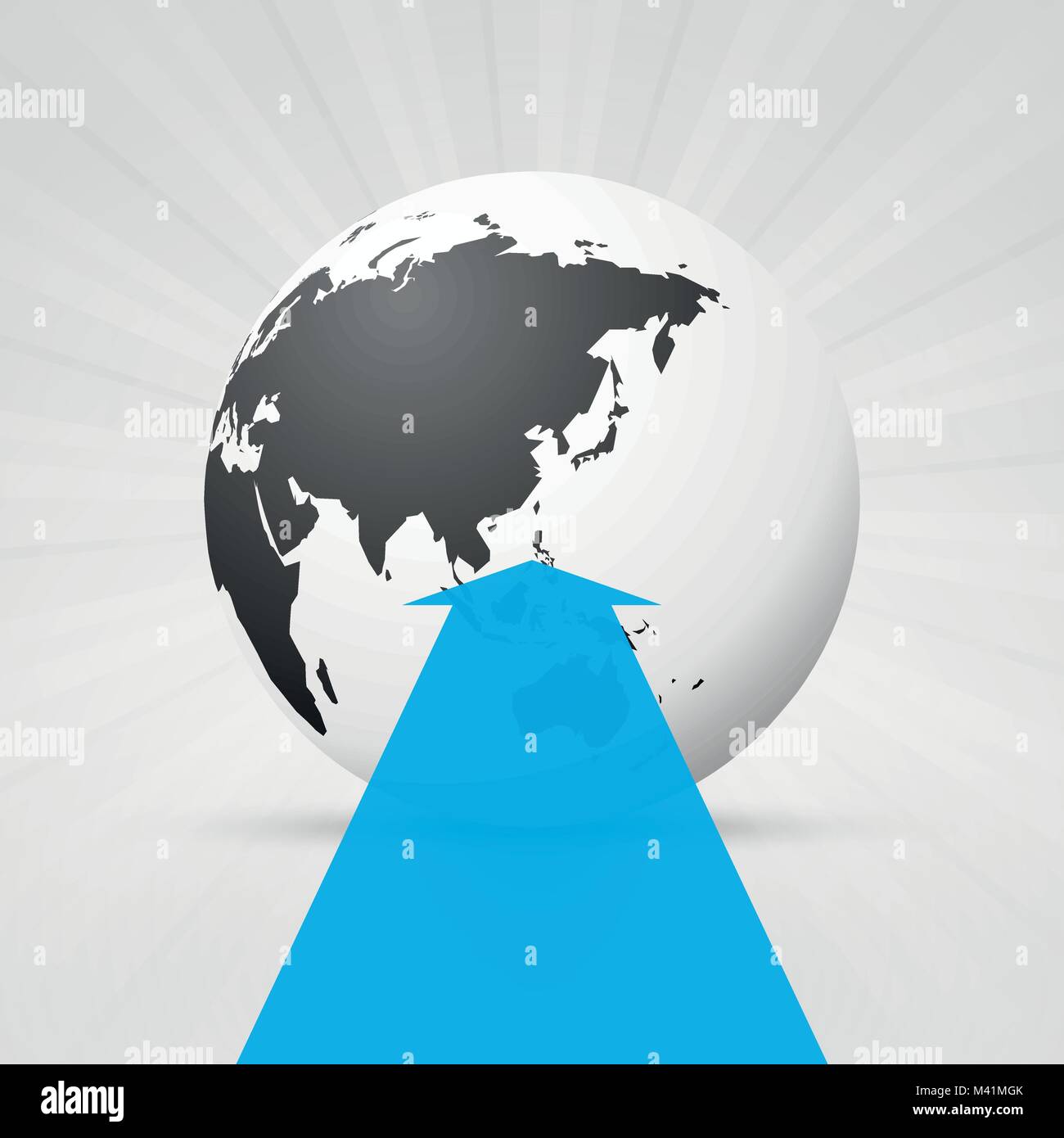 Arrows location pin Stock Vector Images - Alamy