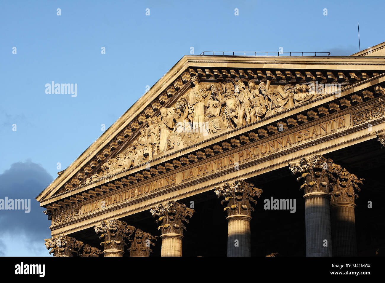 France, Paris, Pantheon's pediment Stock Photo - Alamy