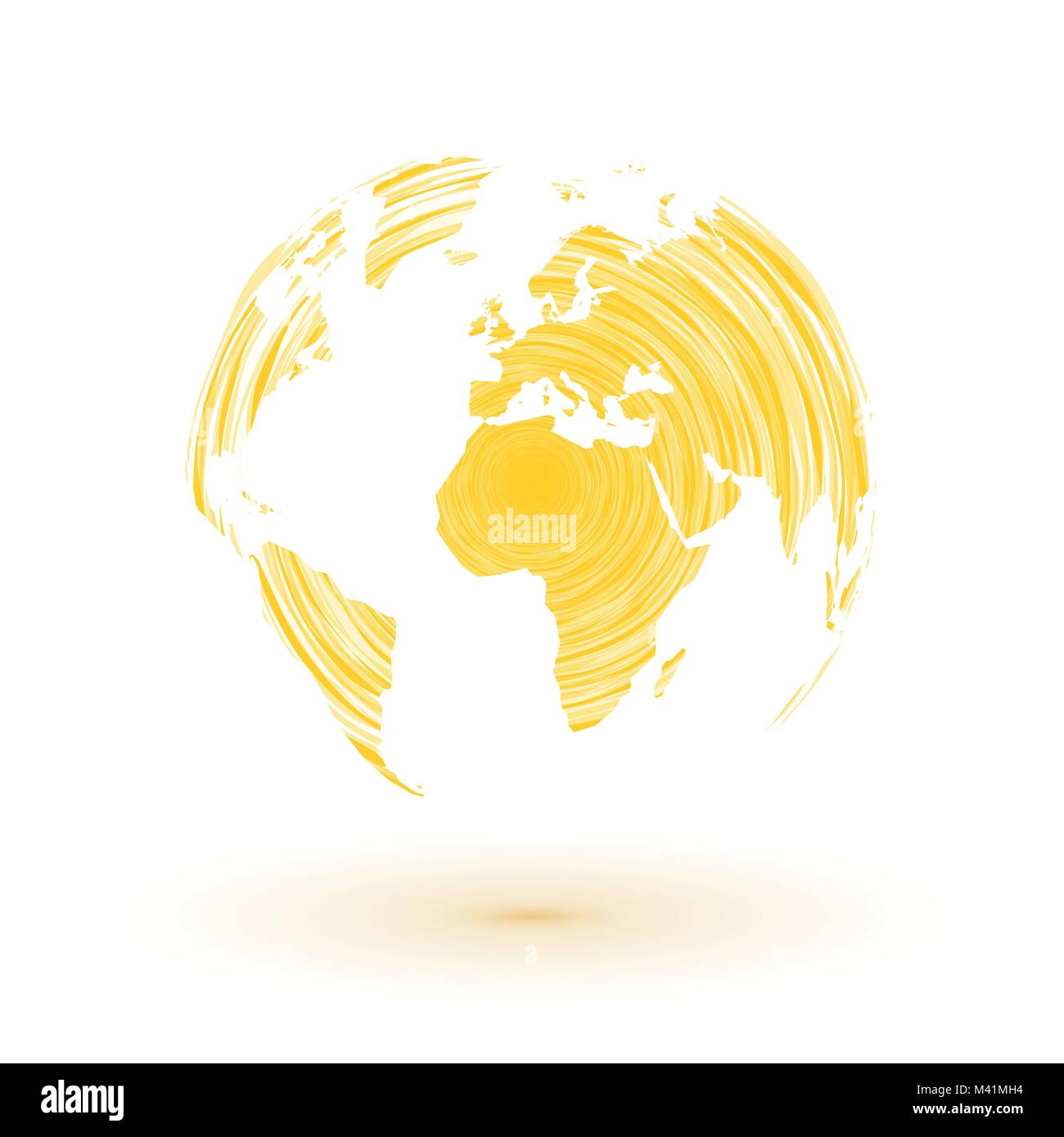 abstract yellow world map Stock Vector Image & Art - Alamy