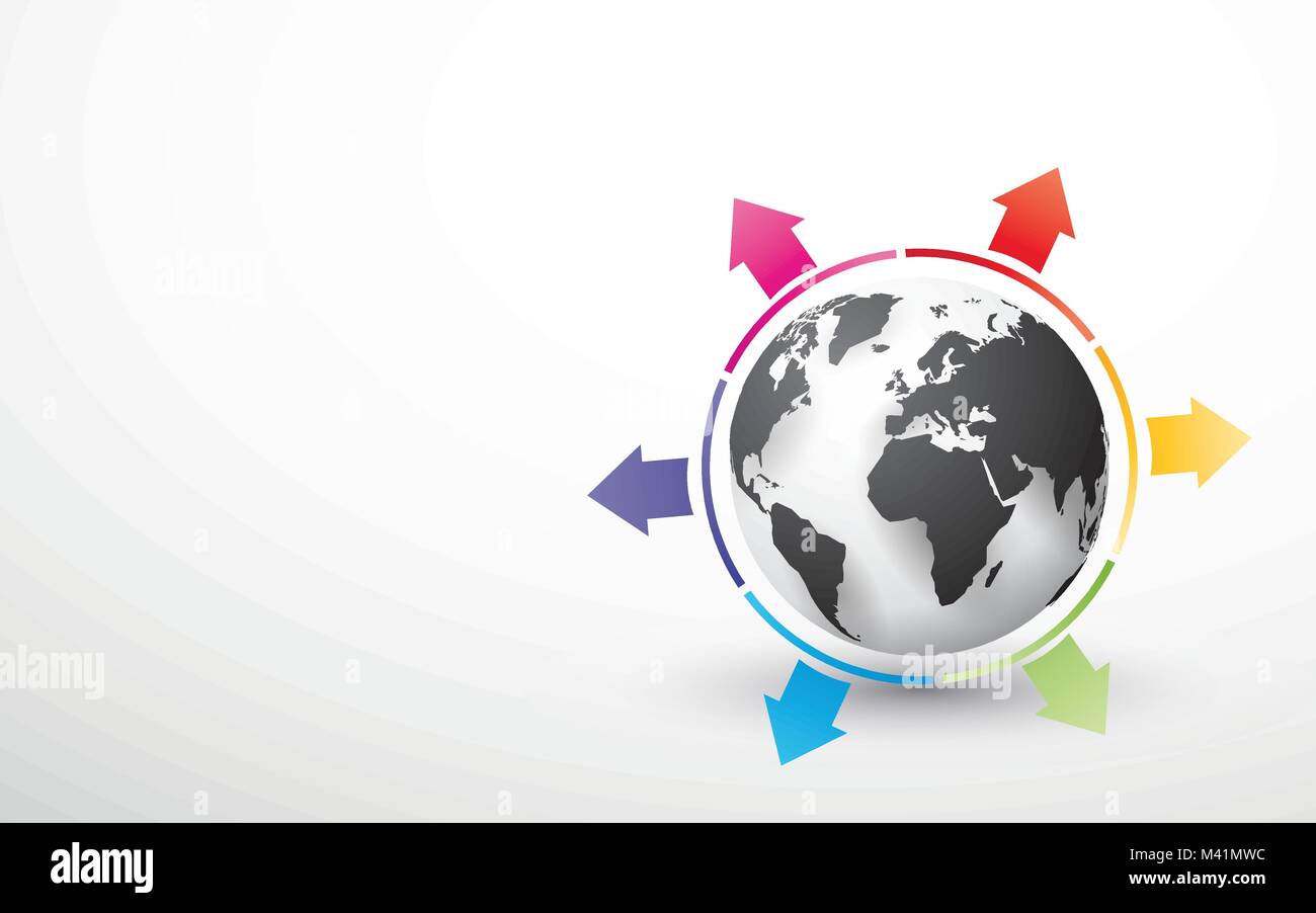 Globe pie chart hi-res stock photography and images - Alamy