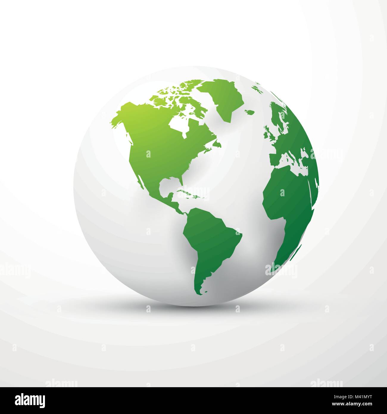 Green earth globe Stock Vector Images - Alamy