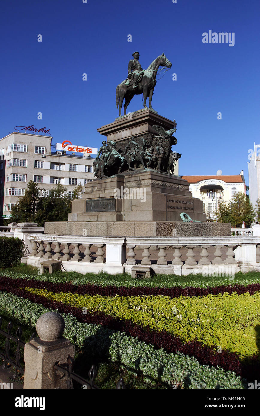 Bulgaria, Sofia city, Narodne Sabraniye Square, Tsar Alexander II ...