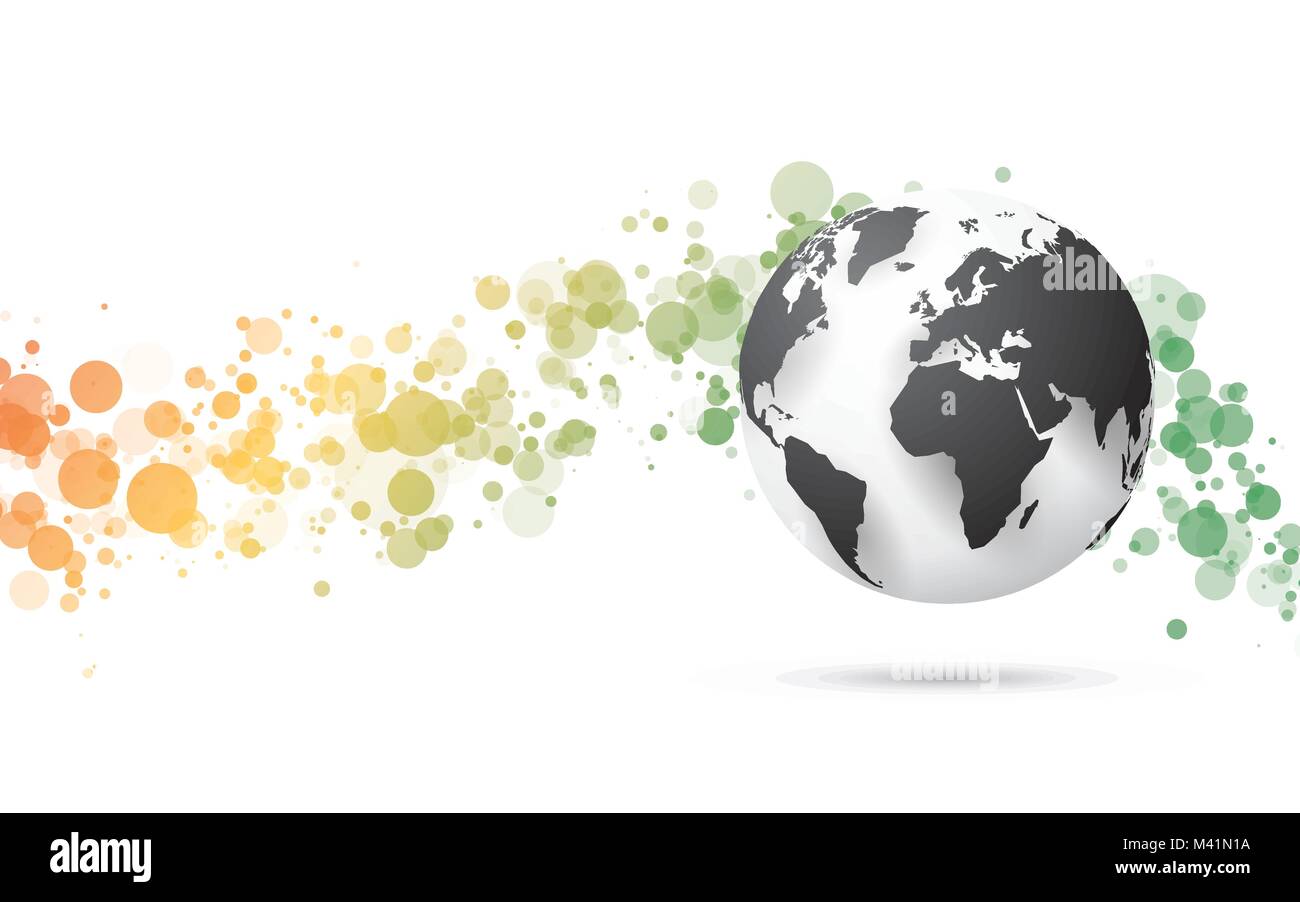 abstract bubble background and planet earth Stock Vector Image & Art ...