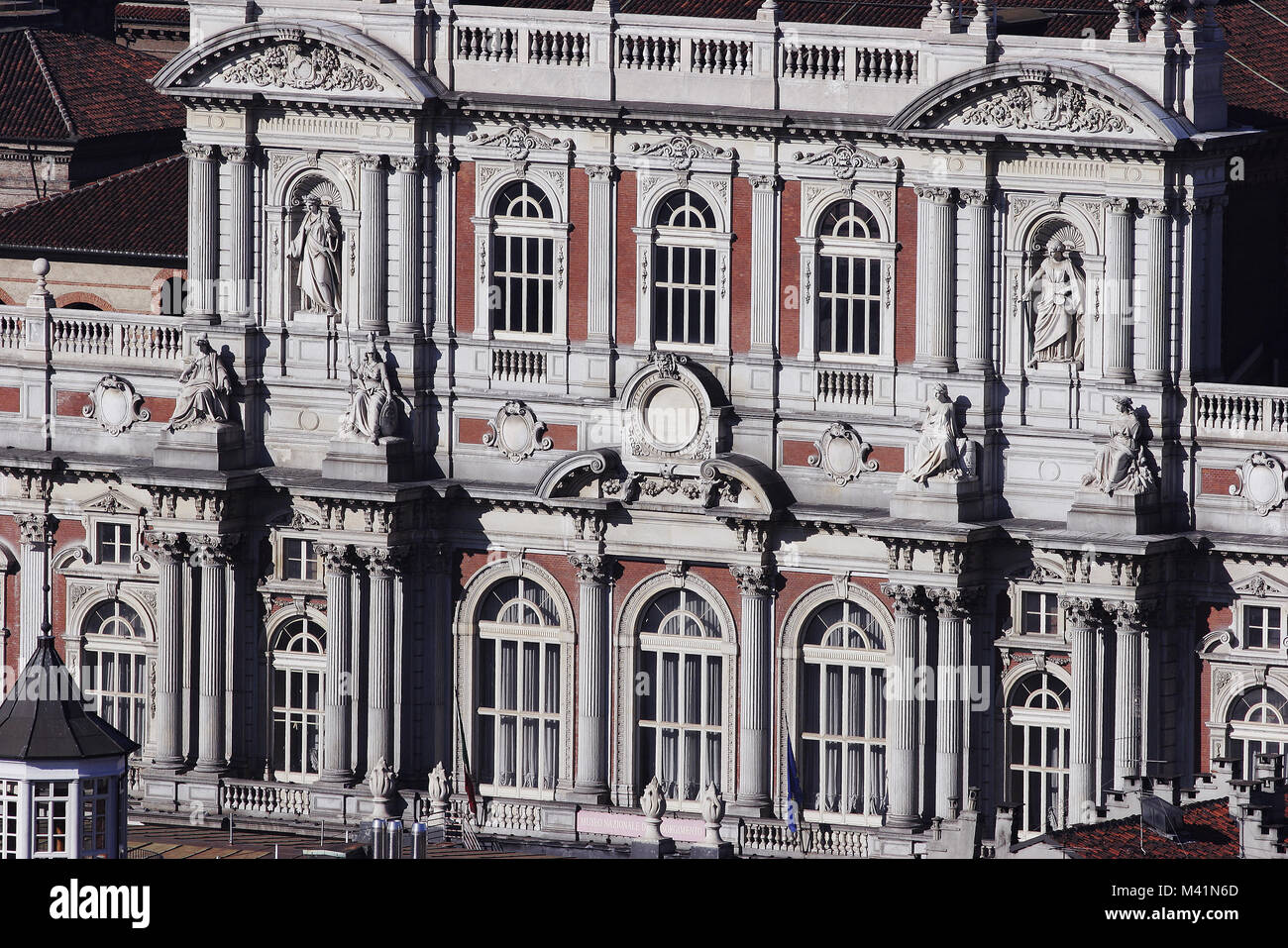 Italy, Piedmont region, Turin city, the Palazzo Carignano where the ...