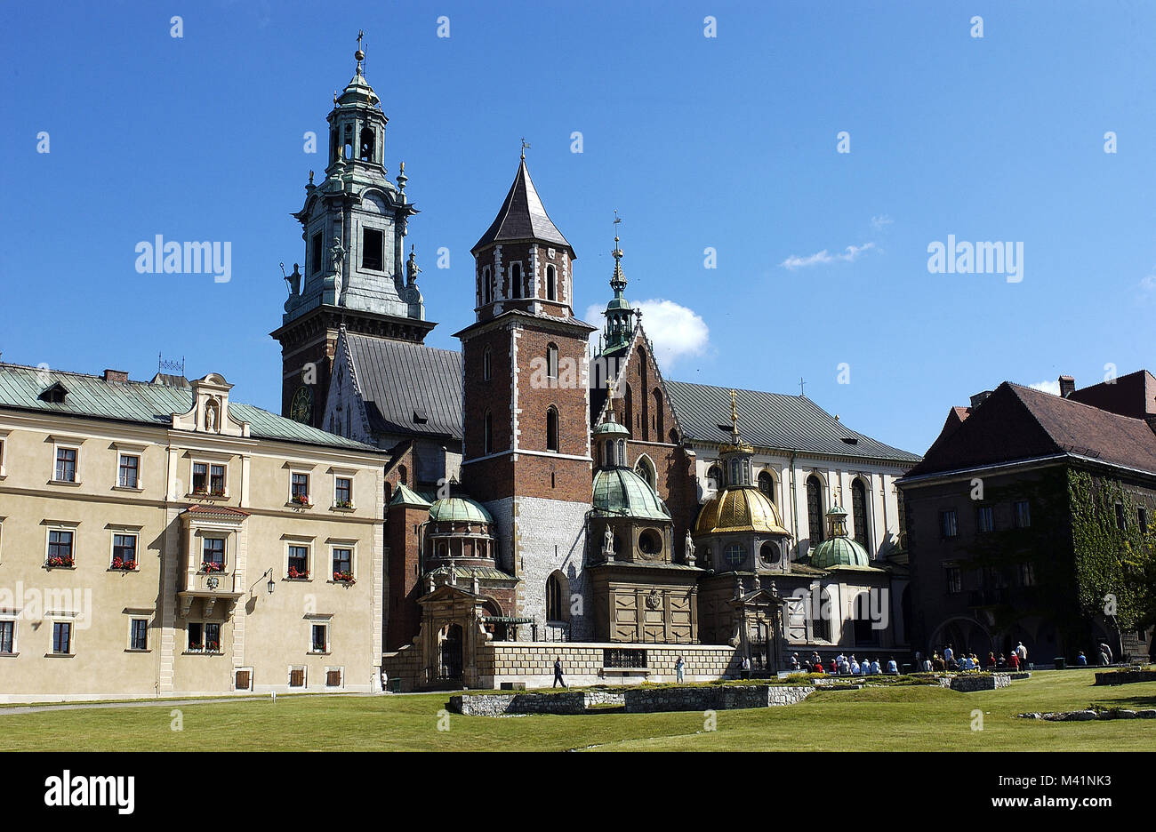 Poland, Lesser Poland region, Krakow, the cathedral in the enclosure of ...