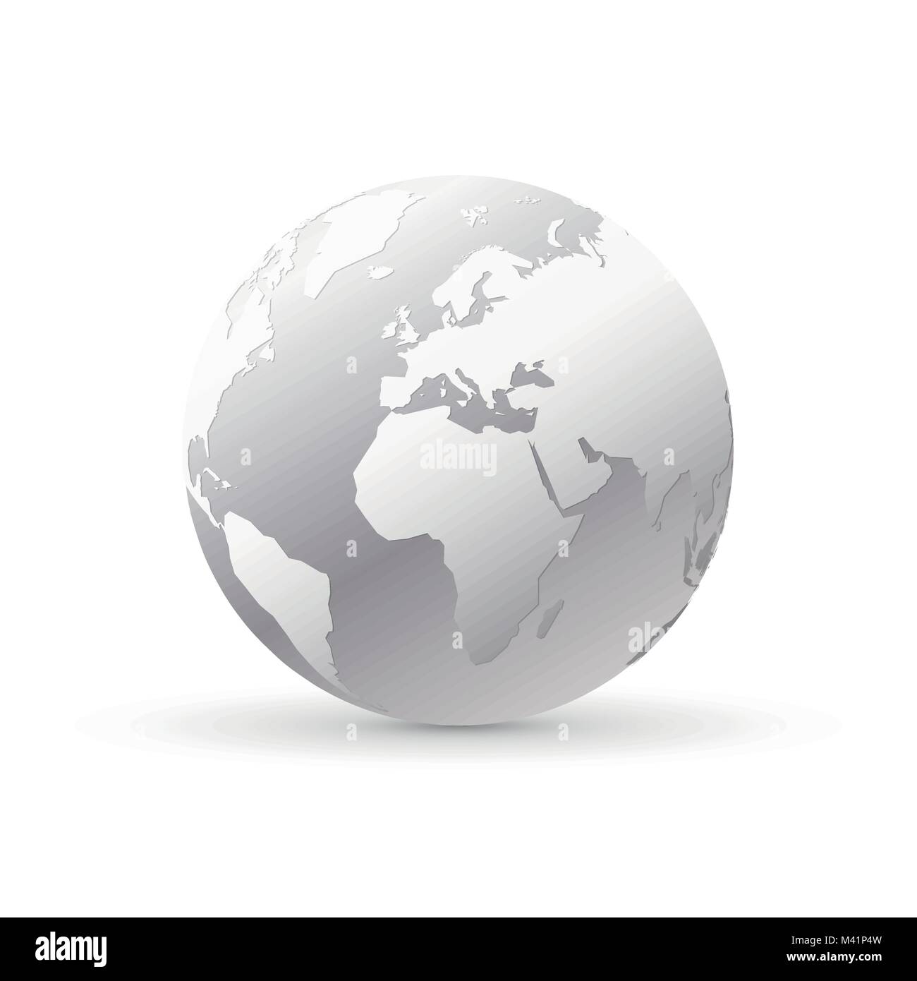 silver world earth globe Stock Vector Image & Art - Alamy