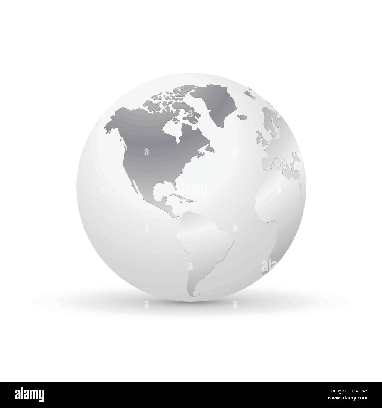 Planet Earth Metal Globe Stock Vector Images - Alamy
