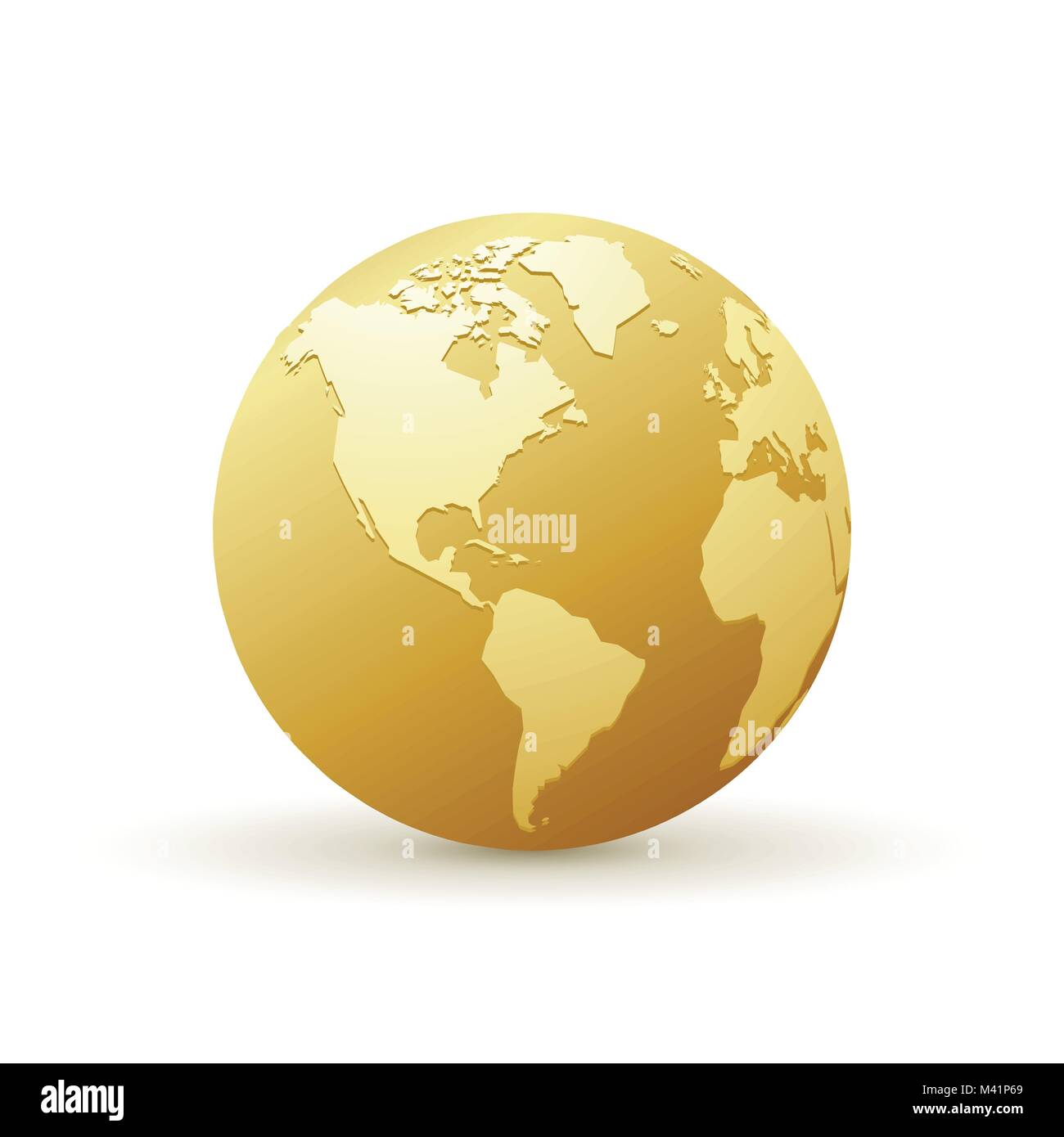 golden world globe america Stock Vector Image & Art - Alamy