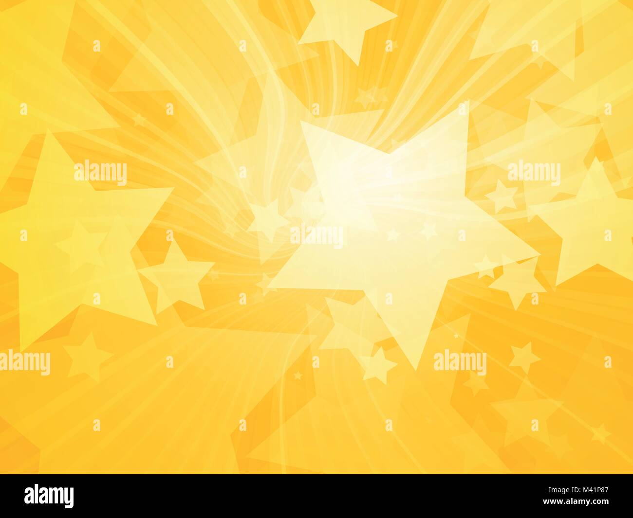stars abstract rays yellow background Stock Vector Image & Art - Alamy