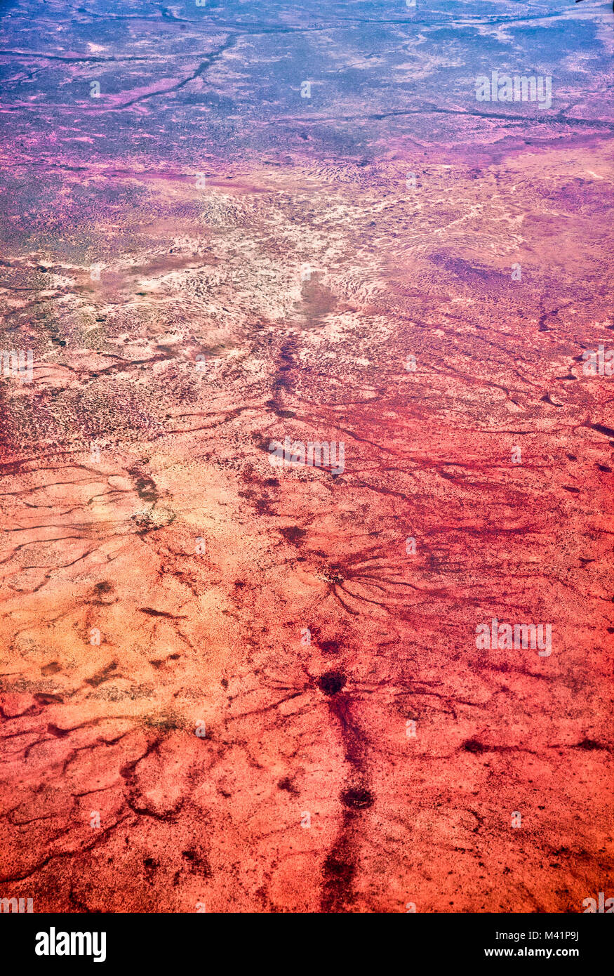 Aerial view of beautiful Africa. Seen from the sky on a clear day in ...