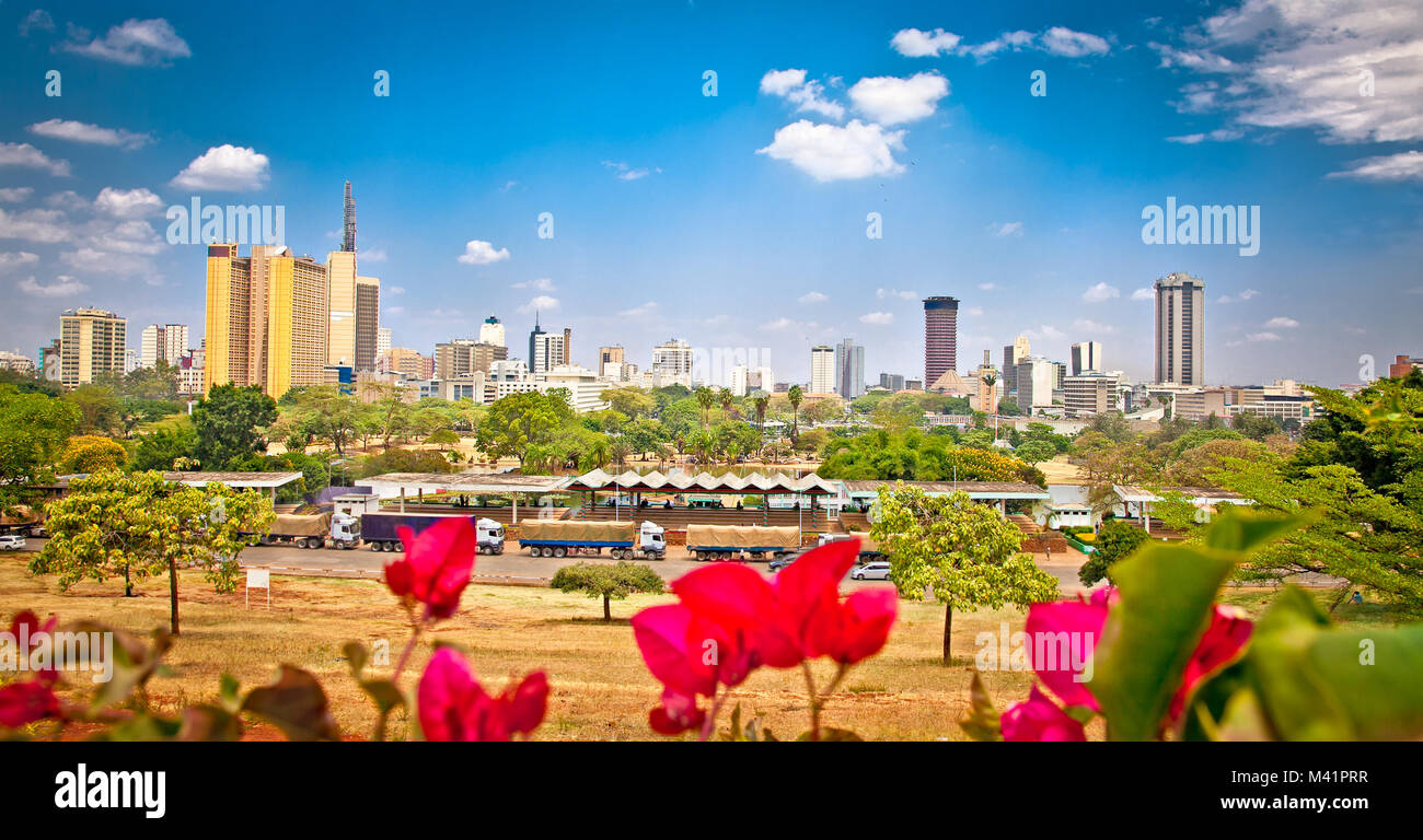 Nairobi skyline slum hi-res stock photography and images - Alamy