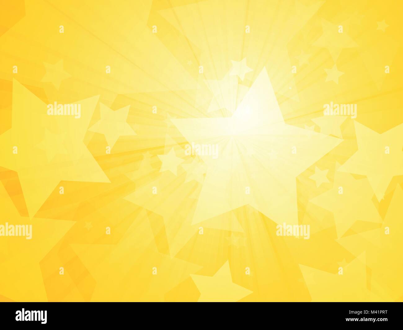 sun rays and stars yellow background Stock Vector Image & Art - Alamy