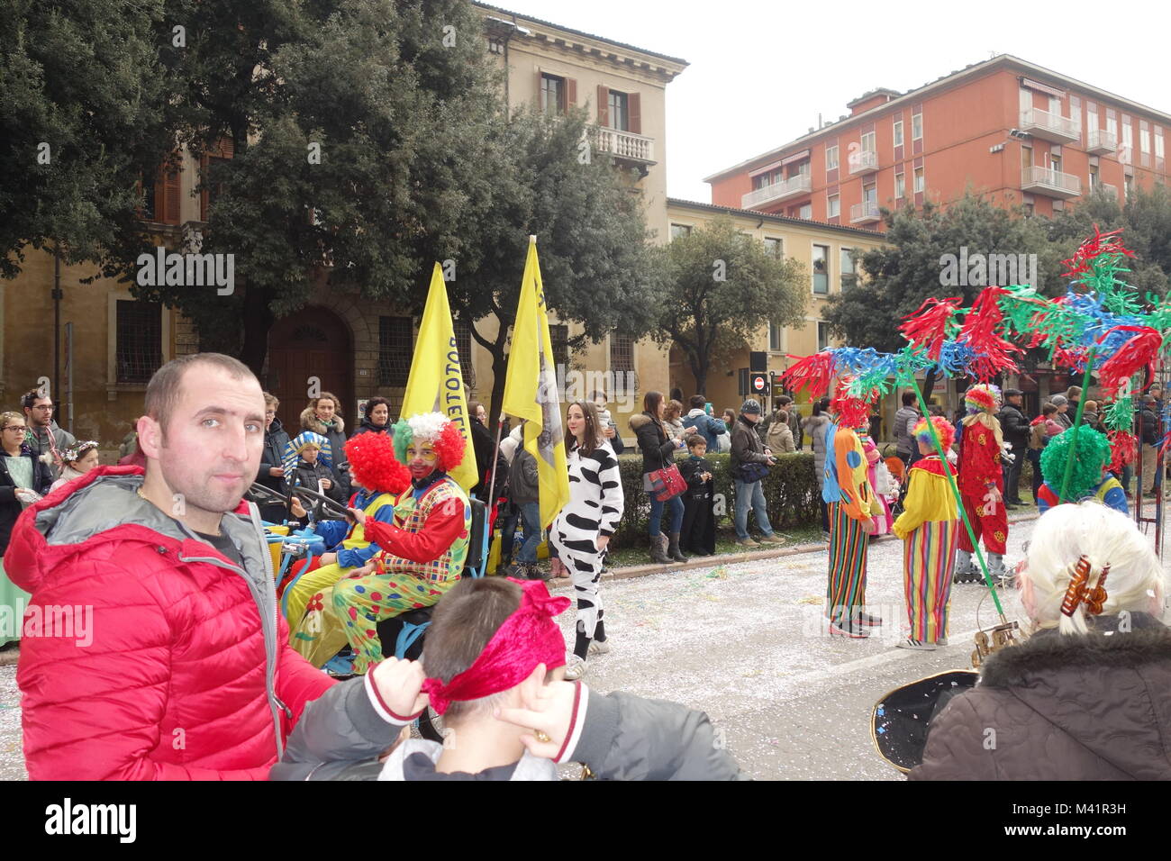 Carnival parade in Verona city, Italy Stock Photo - Alamy