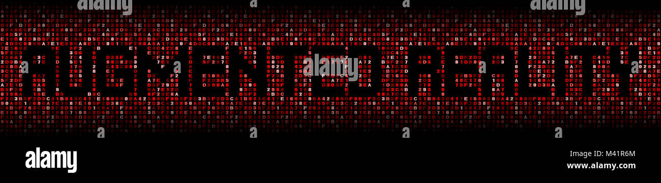 Augmented Reality text on hex code illustration Stock Photo - Alamy