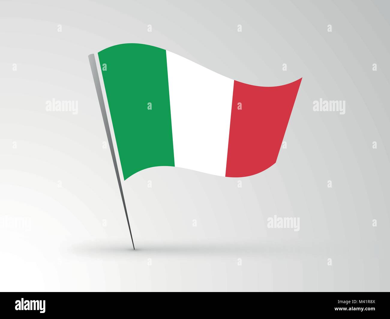 Italian flag wind Stock Vector Images - Alamy