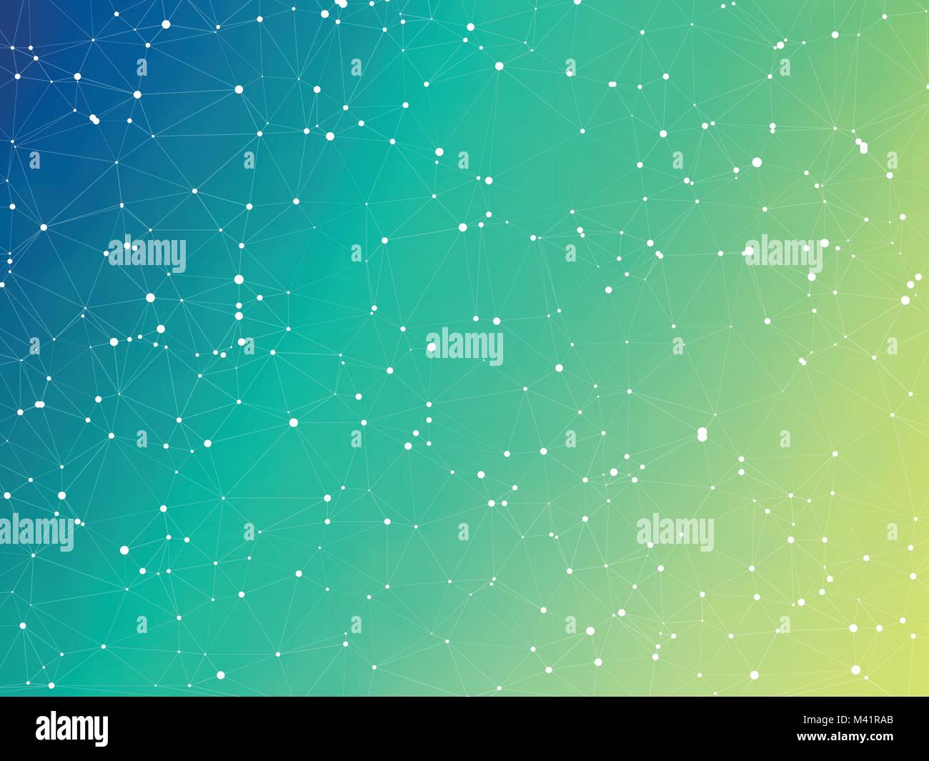 abstract blue green bio molecule connection background vector Stock ...