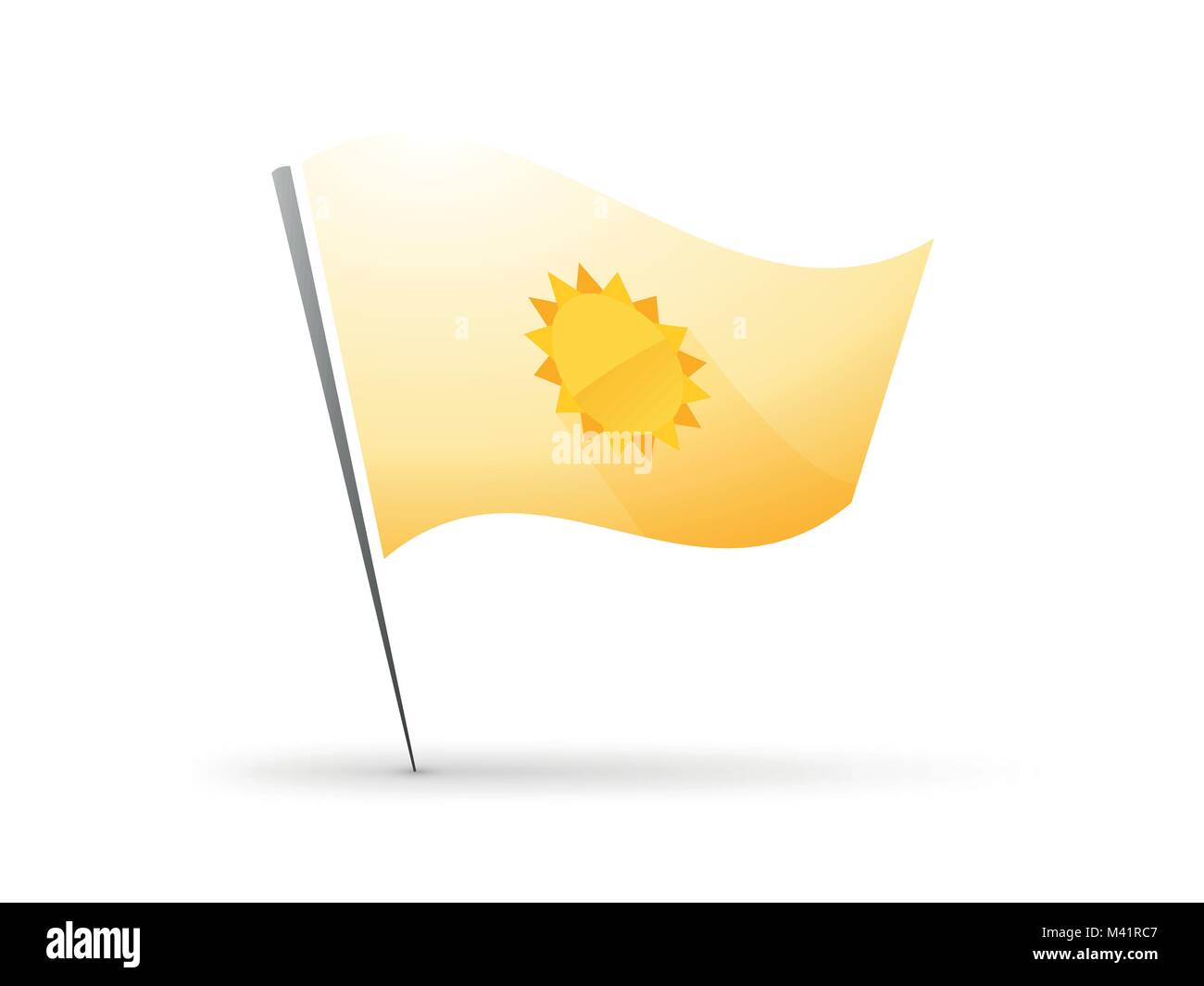hot sun symbol on flag Stock Vector Image & Art - Alamy