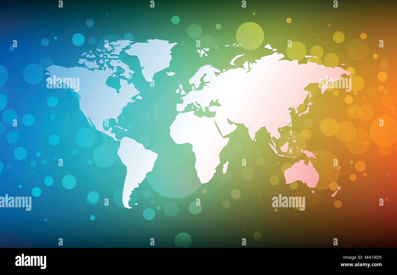 World map abstract Stock Vector Images - Alamy