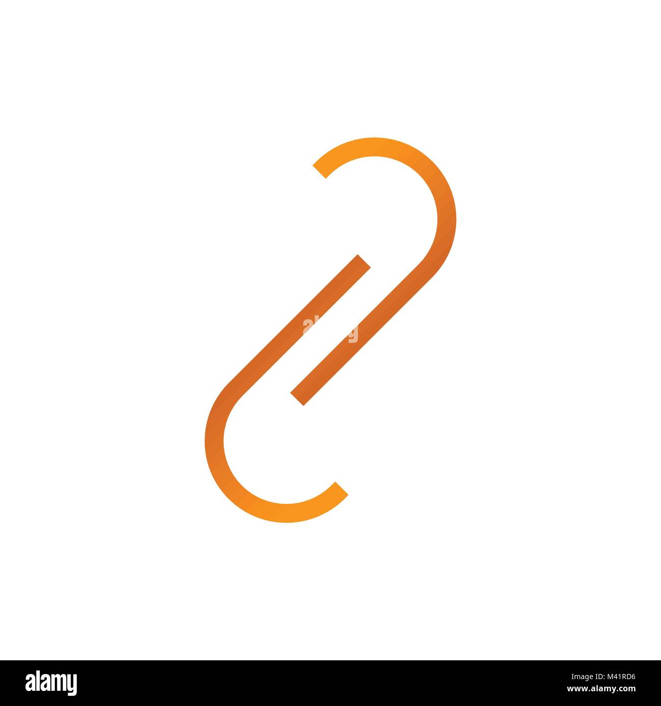 Abstract Linked Connection Clip Symbol Vector Illustration Graphic ...