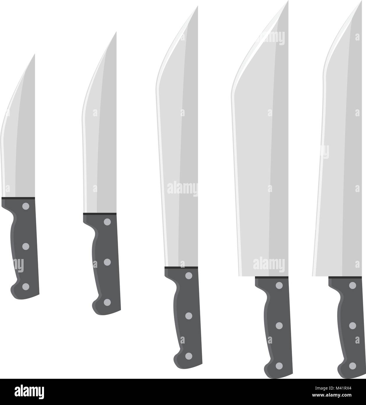 Steak flat design long Stock Vector Images - Alamy