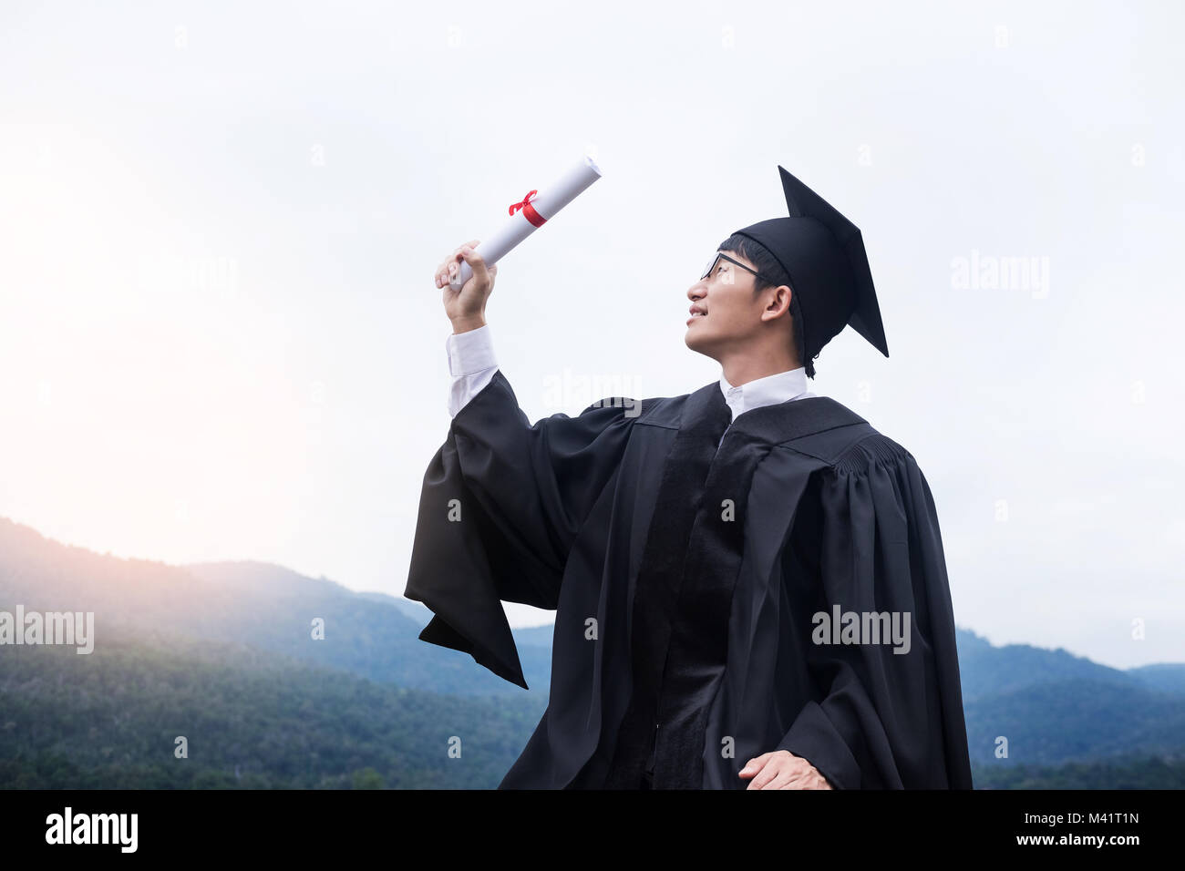 Graduation Student Commencement University Degree Concept, group of ...