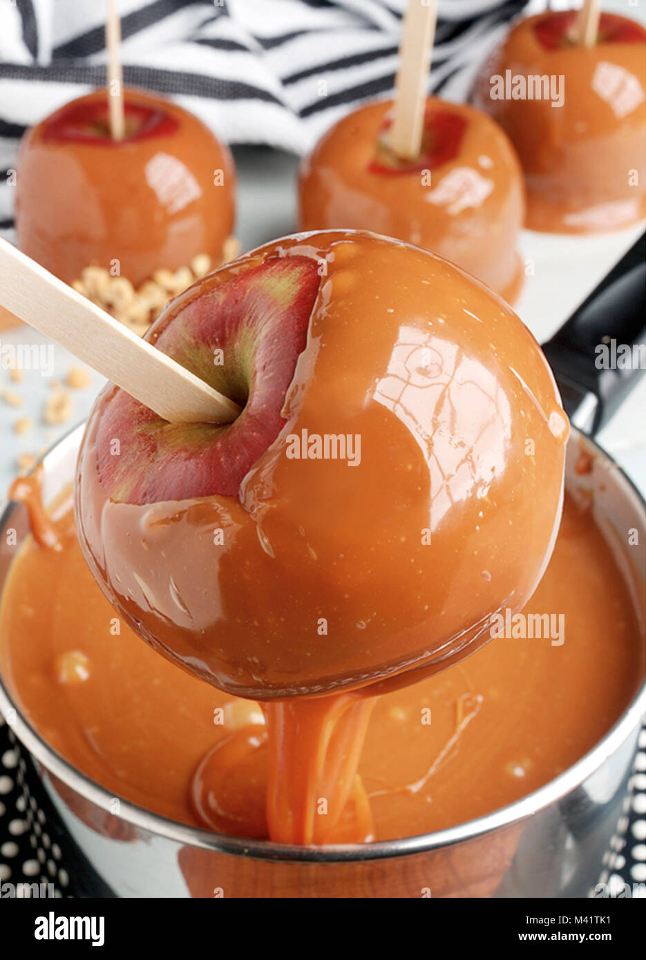 Healthy candy toffee apple hi-res stock photography and images - Alamy
